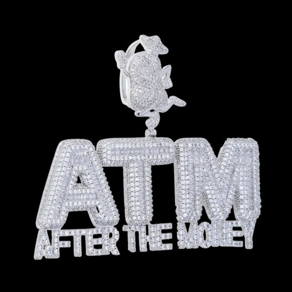 Accessories | Iced Out Bling Letters Atm After The Money Limited ...